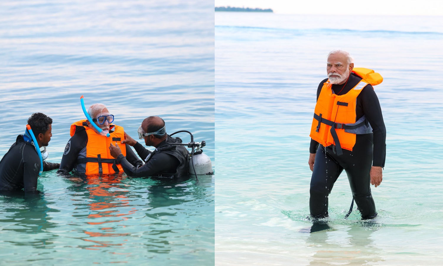 లక్షద్వీప్‌లో ప్రధాని మోదీ సాహసాలు | pm modi tour lakshadweep ...