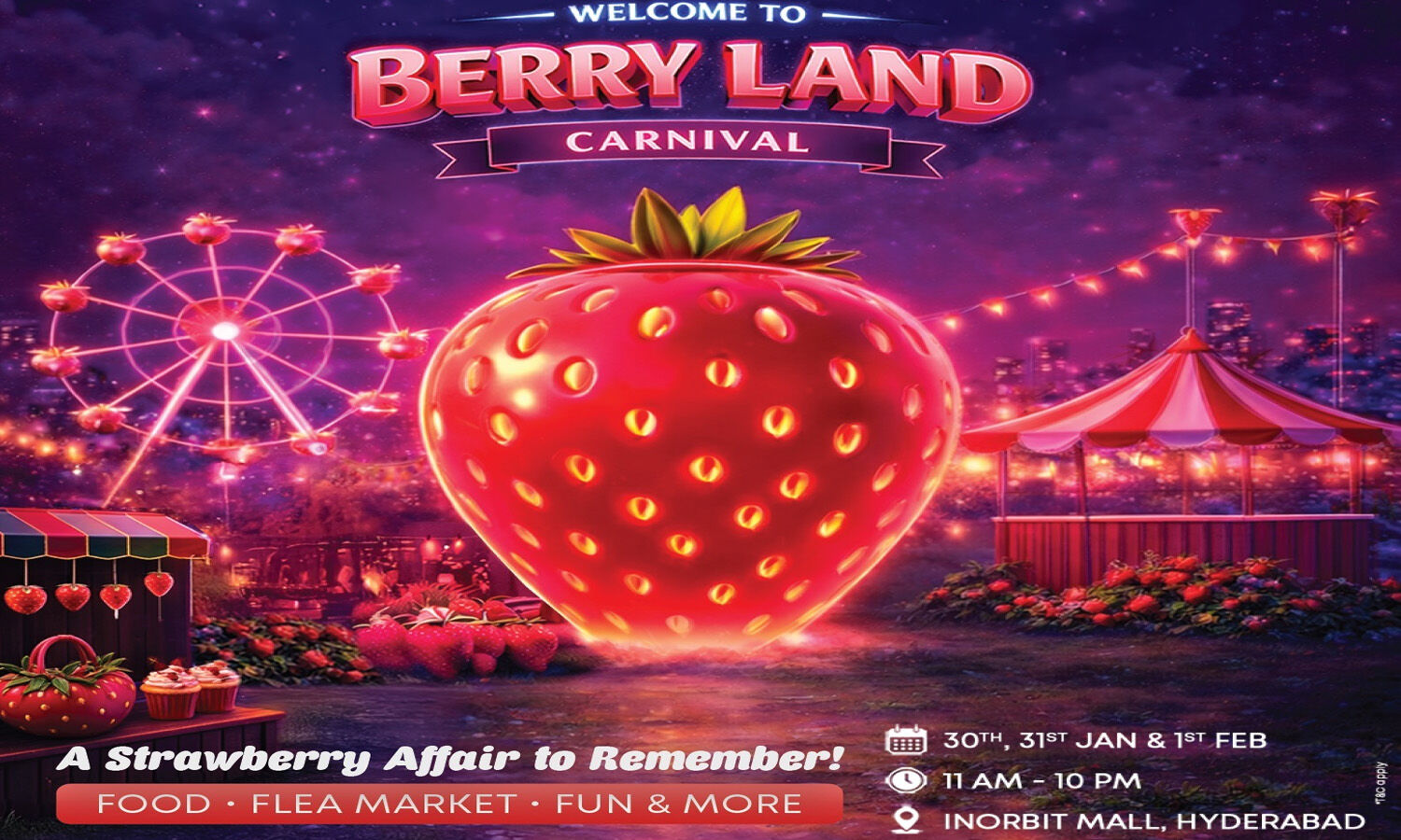 ఇనార్బిట్ మాల్‌లో బెర్రీ ల్యాండ్ కార్నివాల్‌తో స్ట్రాబెర్రీ మ్యాజిక్ ...